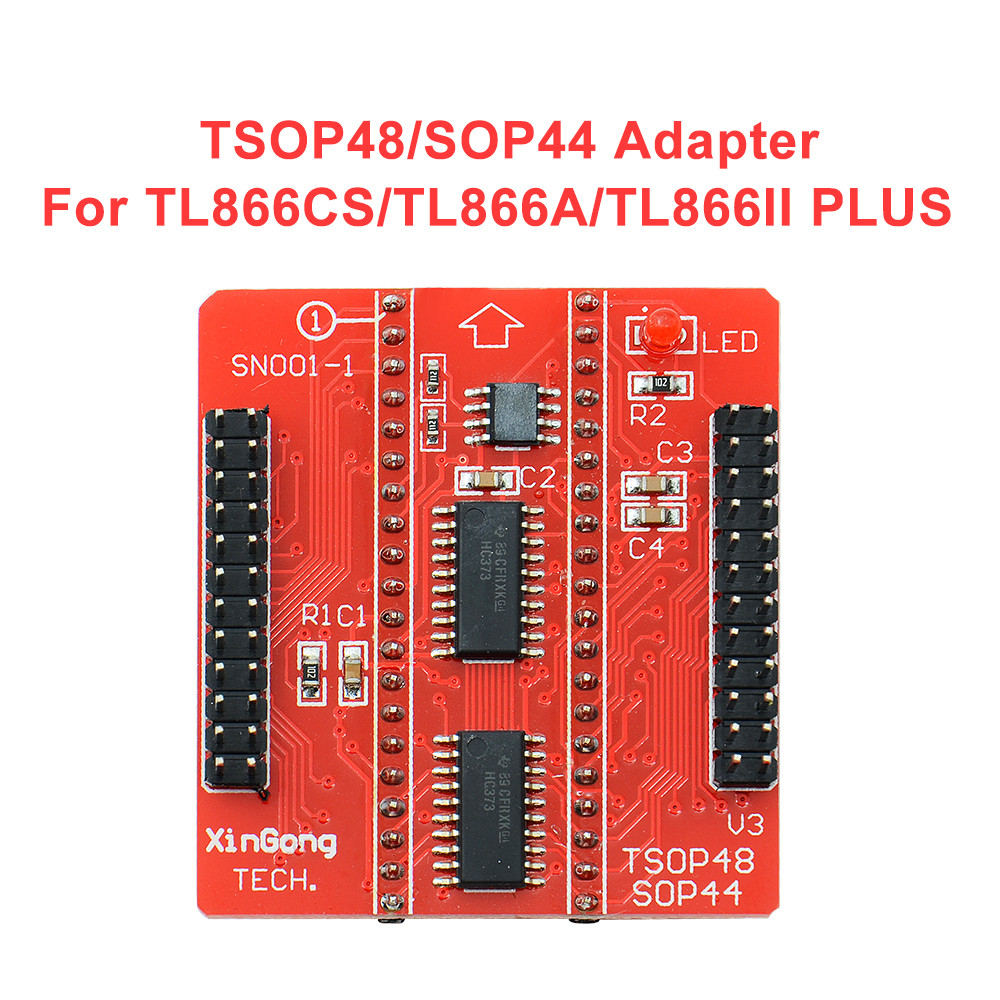 Jual Original Adapters TSOP48/SOP44 ZIF adapter kit only for MiniPro ...