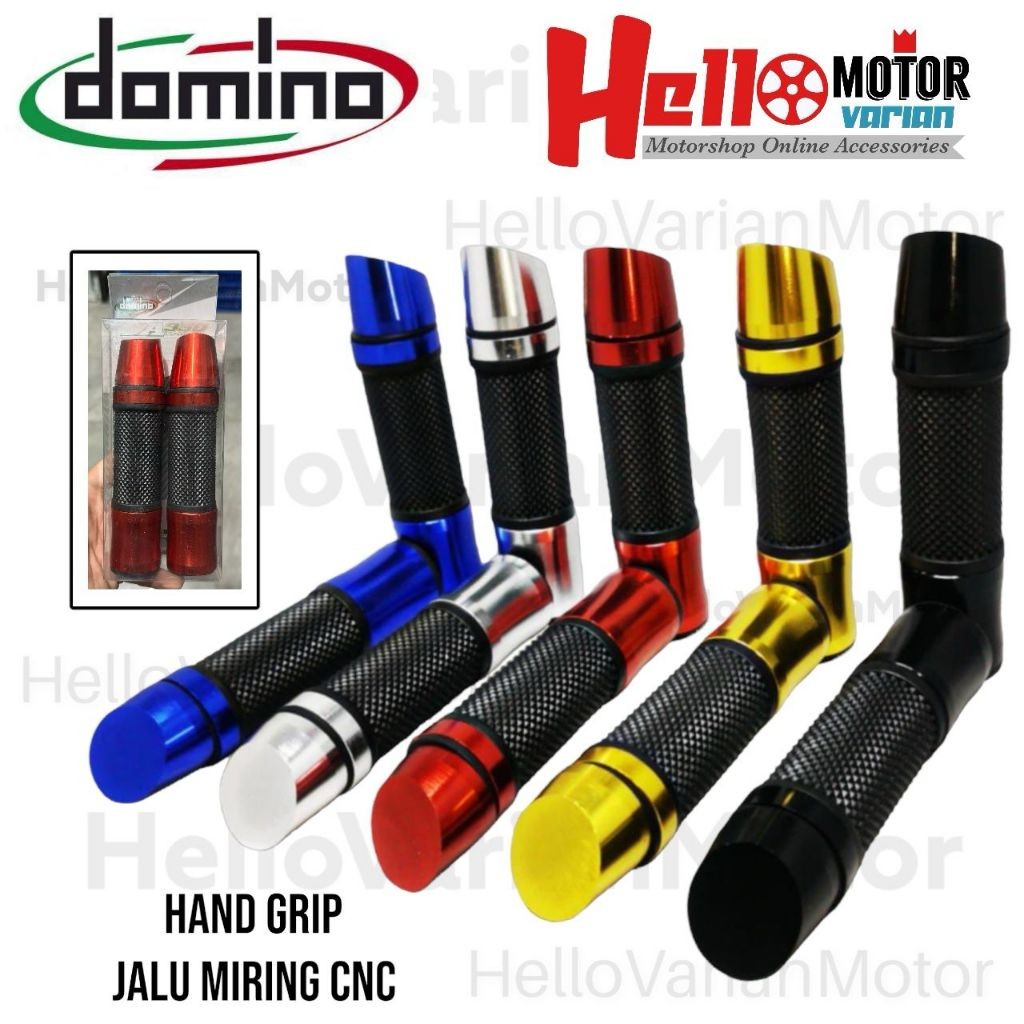 Jual Hand Grip Motor Handgrip DOMINO Jalu Miring CNC | Shopee Indonesia