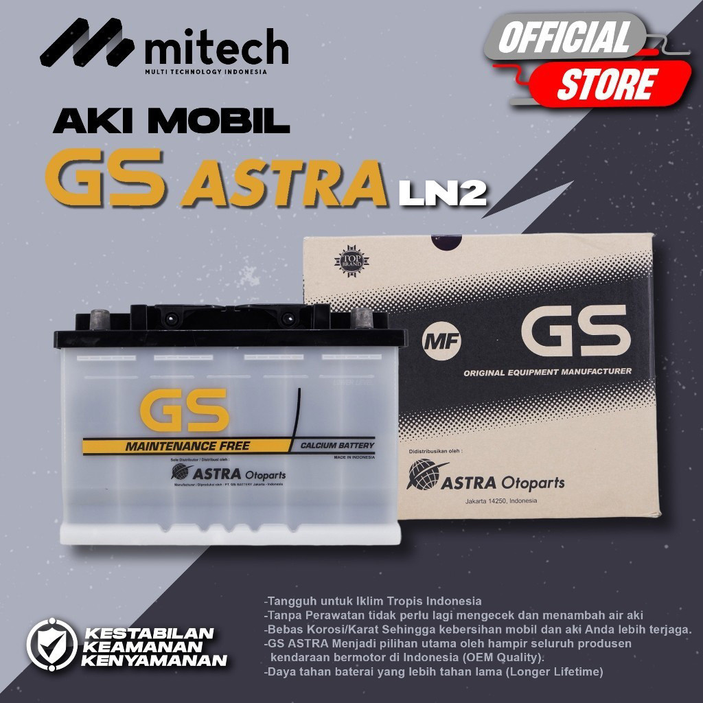 Jual GS MF OEM Astra Aki Kering Mobil New Honda HRV 2022 355LN2 / LN2 ...
