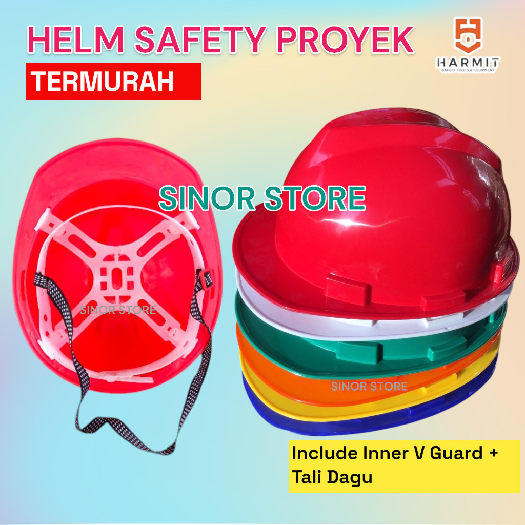 Jual Helm Safety Proyek merk HARMIT | Shopee Indonesia