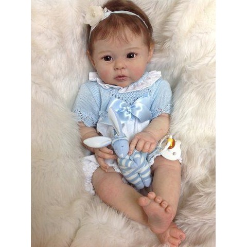 Jual NPK 20inch Already Painted Finished Reborn Doll Raven Lifelike ...