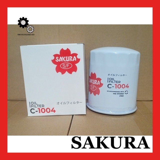 Jual Filter Oli Mitsubishi Colt Diesel PS100 PS120 Sakura C-1004 ...