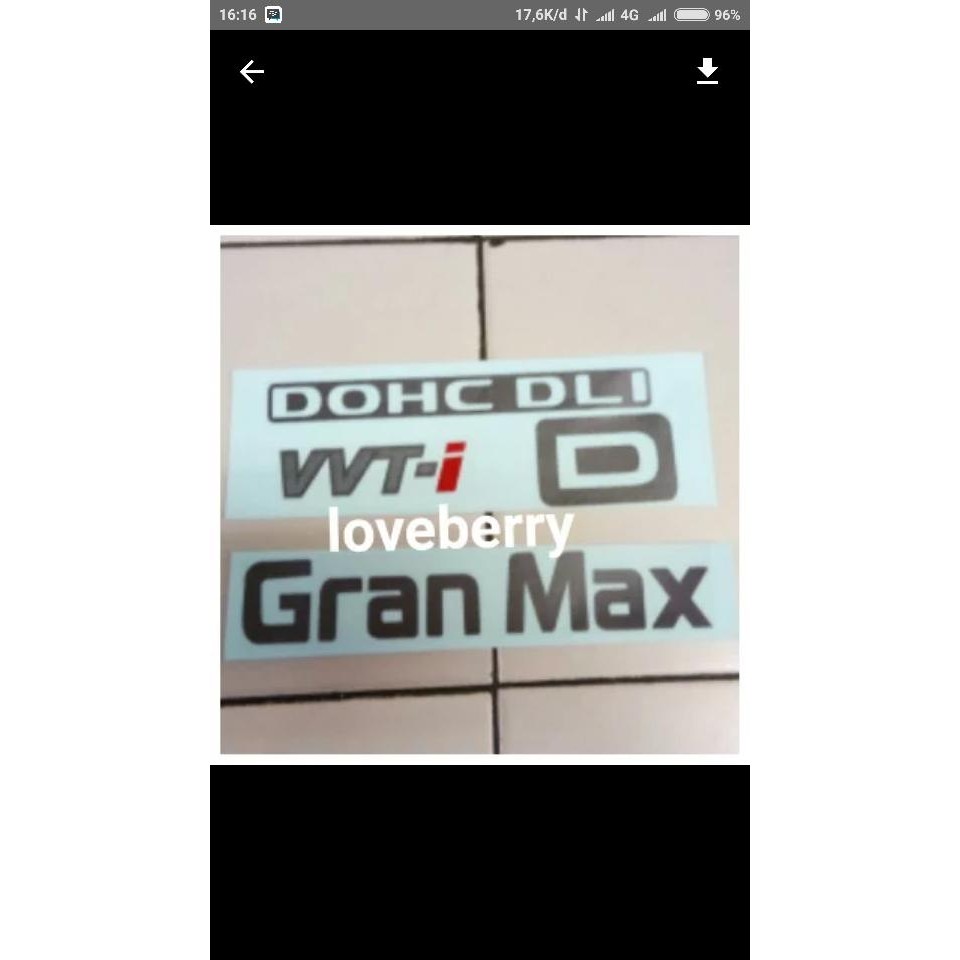 Jual sticker gran max PART BARU | Shopee Indonesia
