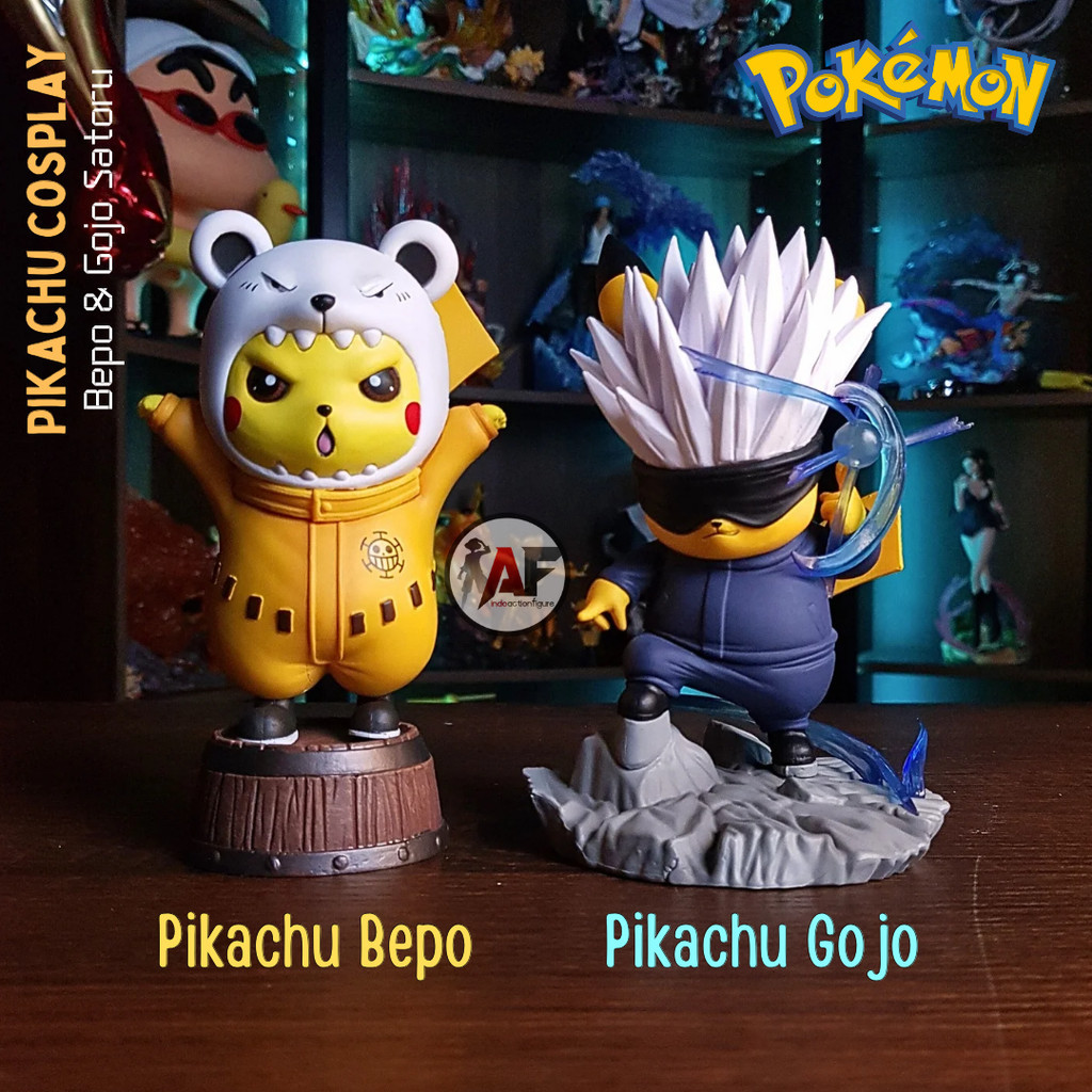 Jual Action Figure Pokemon Pikachu on Bepo & Gojo Satoru Costume ...