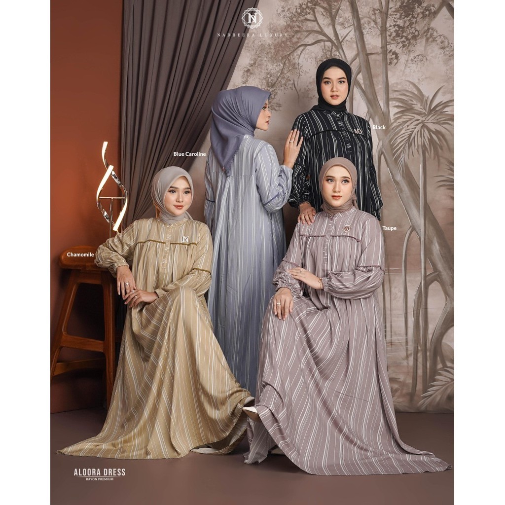 Jual Aloora Dress by nadheera luxury | Shopee Indonesia