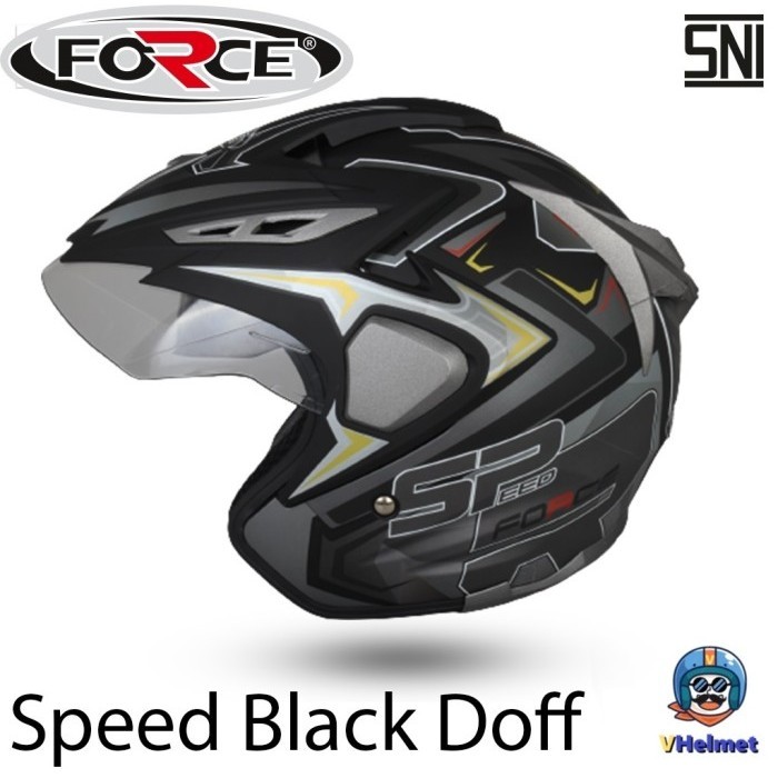 Jual Helm Motor Half Face Double Visor Speed FORCE Original SNI ...