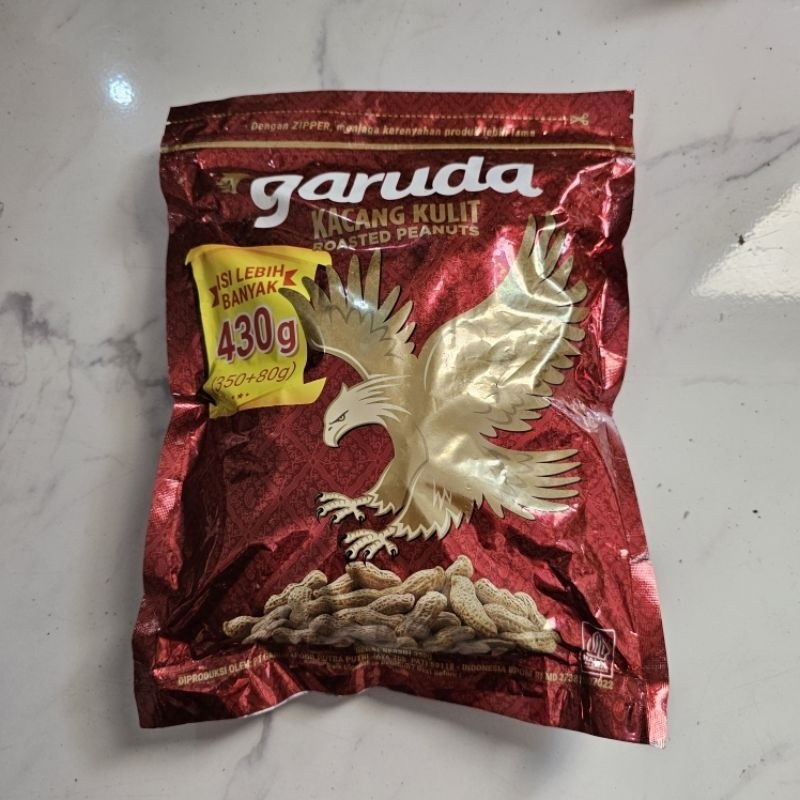 Jual Kacang Kulit Garuda - Roasted Peanuts 430gr | Shopee Indonesia