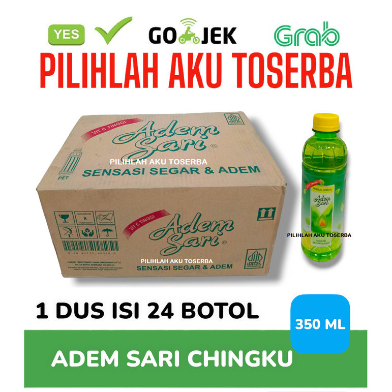 Jual ADEM SARI CHINGKU BOTOL Rasa LEMON HERBAL kemasan BOTOL 350 ml ...