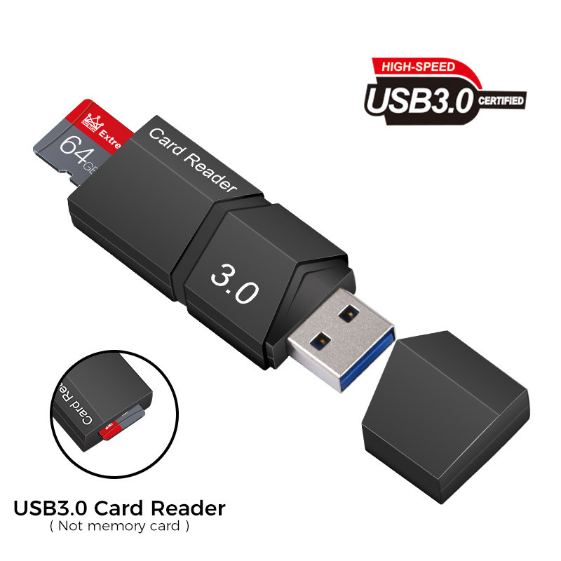 Jual Usb 3.0 / 2.0 Flash TF Memory Card Reader / Micro Mini SD Card ...