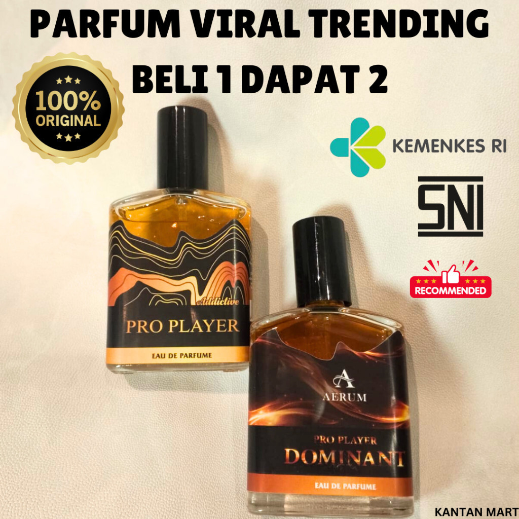 Jual [DARU] KEMENKES PARFUM VIRAL TRENDING PRO PLAYER + DOMINANT - 35ML ...