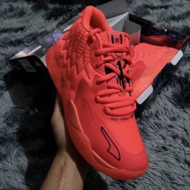 Jual Sepatu basket Puma MB.01 Not From Here / Red Blast premium high ...