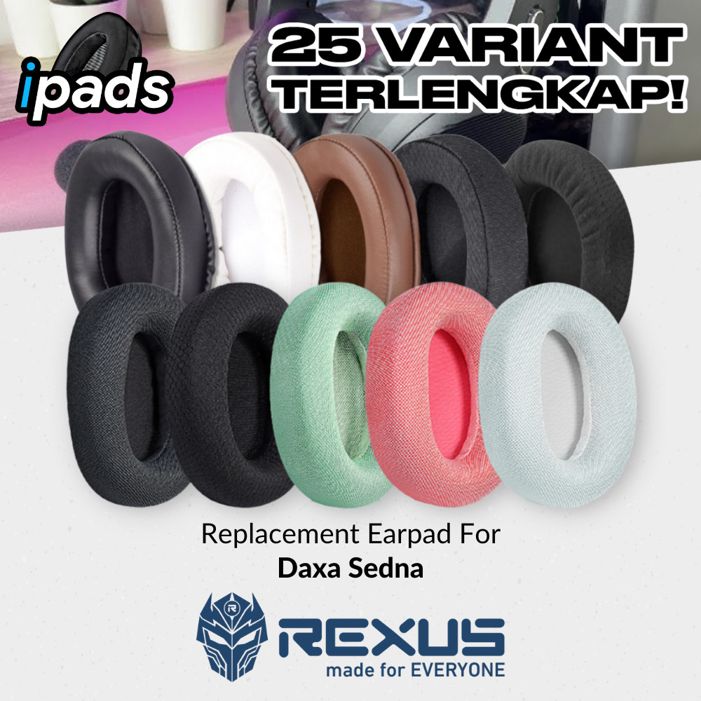 Jual Earpad Ear pad Cushion Rexus Headset Gaming Wireless Daxa Sedna ...