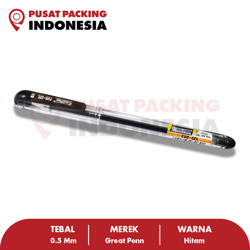 Jual Great Penn EVO Gel Pen / Pulpen Gel 0.5mm Kapasitas Tinta 800 ...