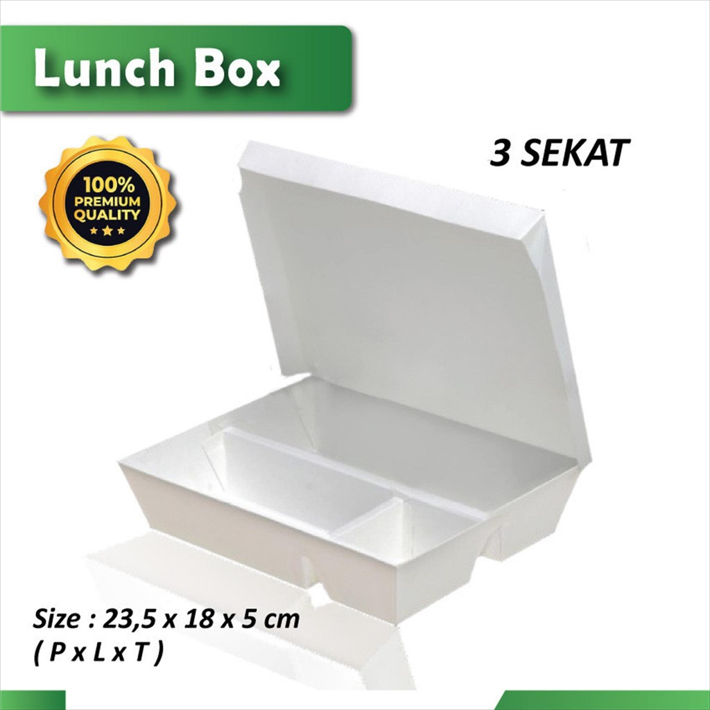 Jual Paper Lunch Box SEKAT 3 - Lunch Box Paper Sekatt 3 - Kotak Bento ...
