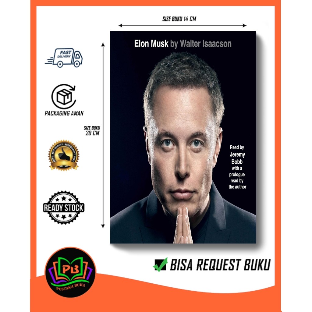 Jual Elon Musk by Walter Isaacson, Jeremy Bobb | Shopee Indonesia