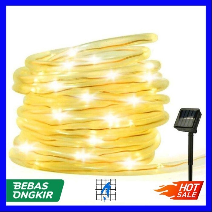 Jual Lampu String Dekorasi RGB Solar Power 100 LED 12 Meter - warm ...