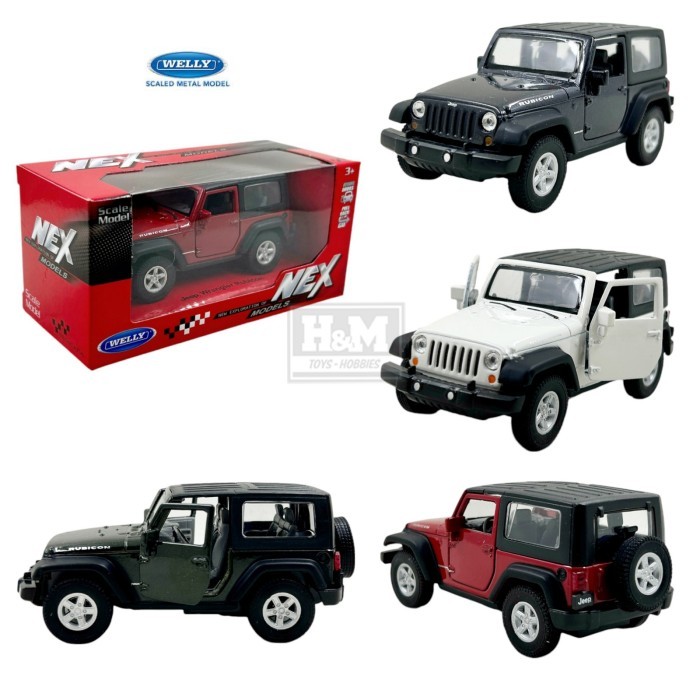 Jual Welly NEX Jeep Wrangler Rubicon Hardtop | Shopee Indonesia