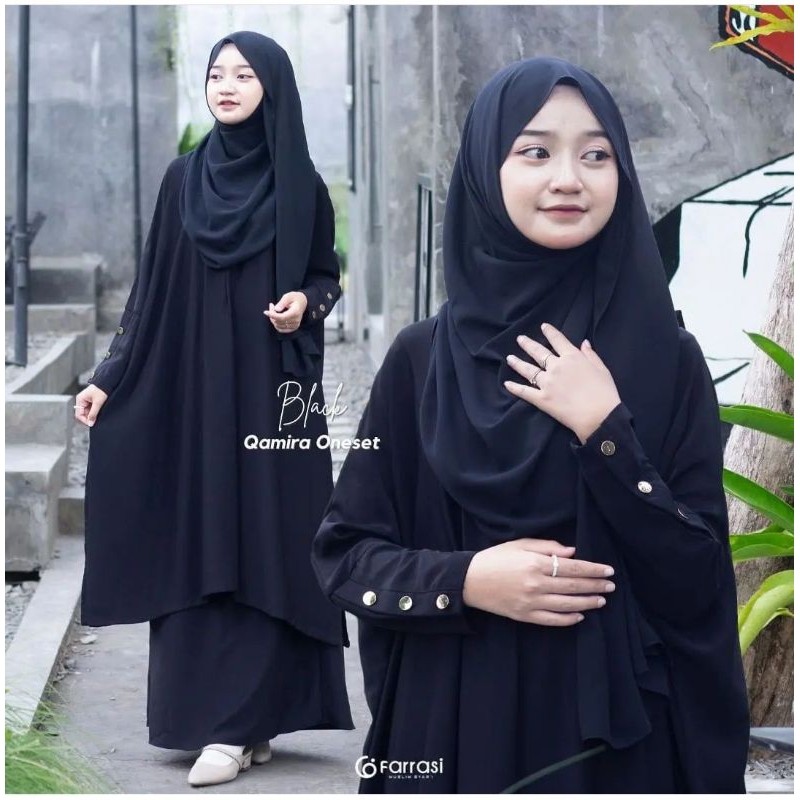 Jual Qamira oneset Setelan Rok Setelan Syar'i Gamis Syar'i Inara Tunik ...