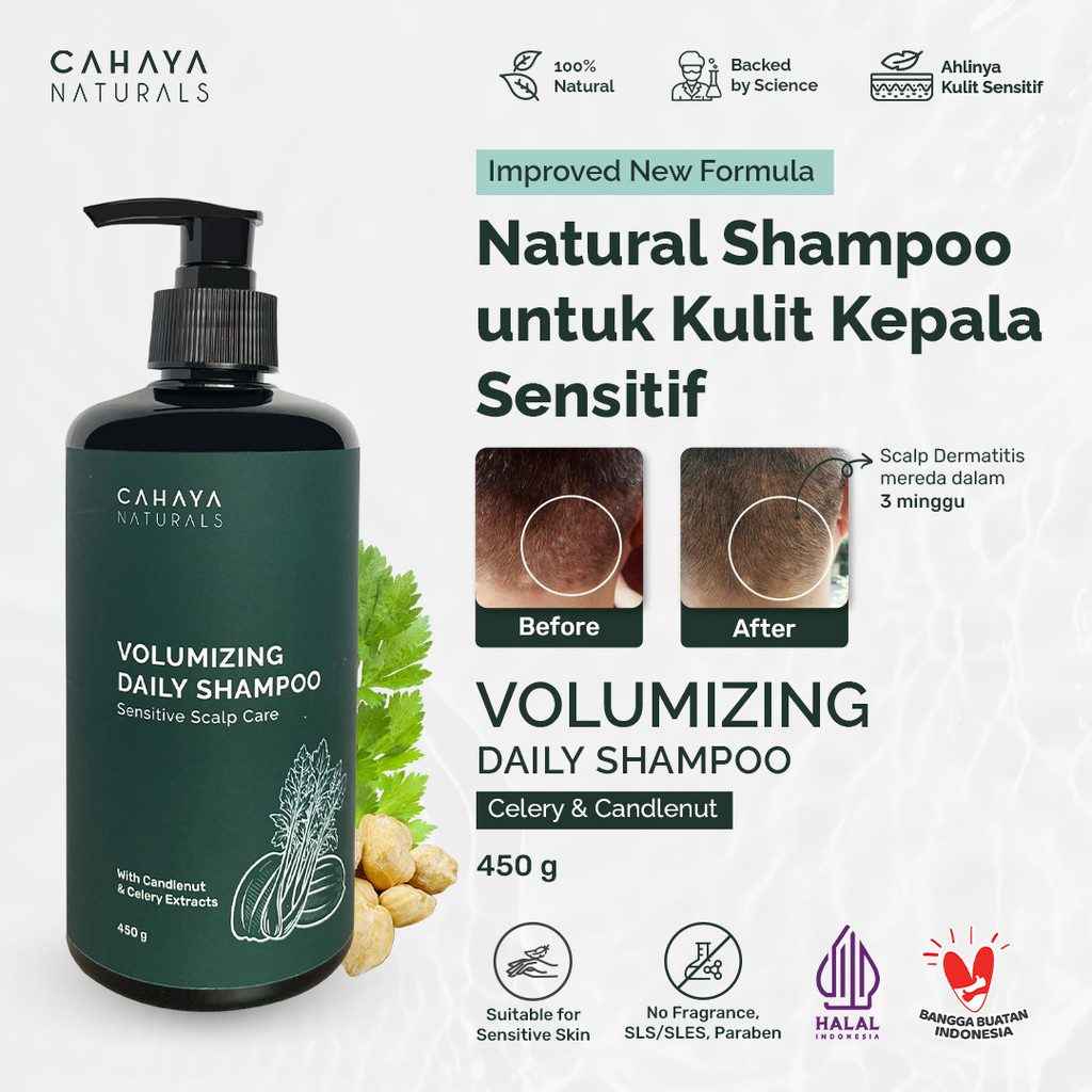 Jual VOLUMIZING DAILY SHAMPOO Sensitive Scalp Care 450gr | Shopee Indonesia