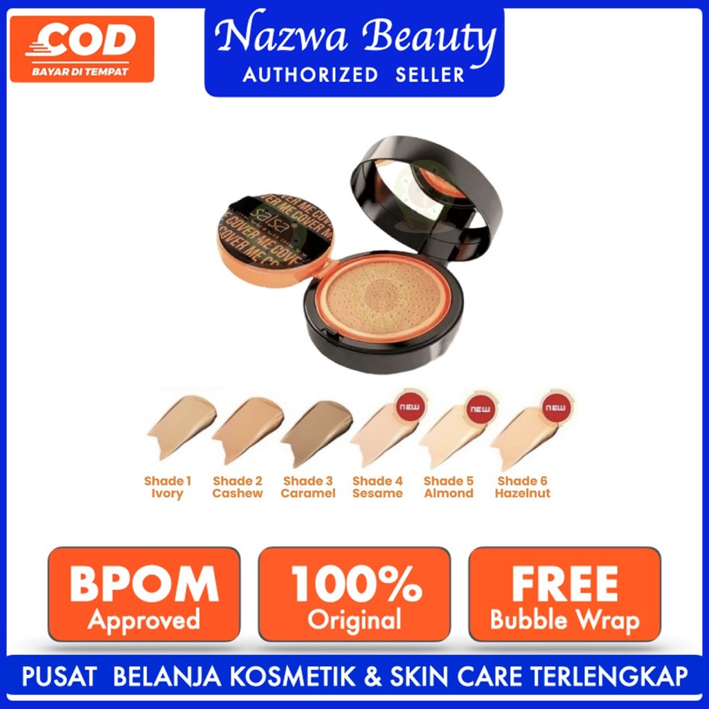 Jual Nazwa Beauty SALSA Cover Me BB Cushion - Semi Matte with Red Algae ...