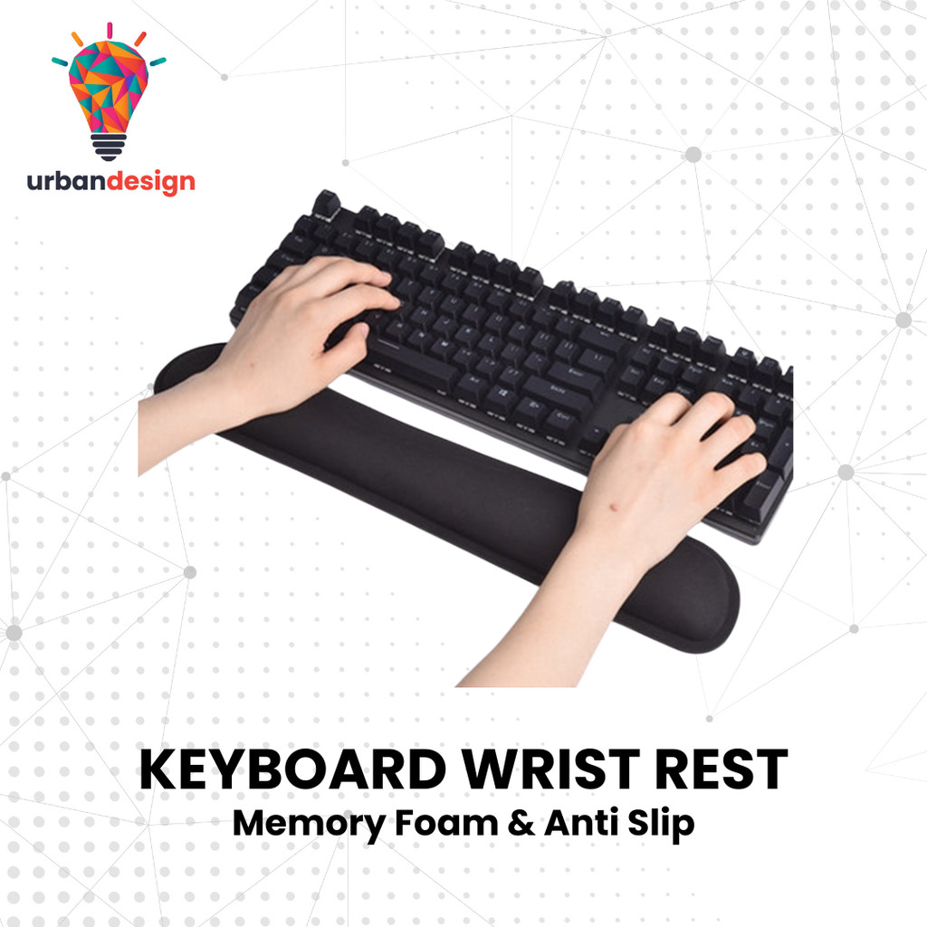 Jual Zelotes Ergonomic Palm Rest Keyboard Pad Bantalan Alas Tangan ...