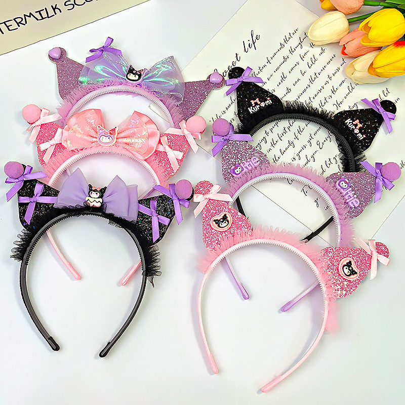Jual Sanrio Kuromi Headband Miniso Anime Cartoon Cute Ornaments Kawaii ...