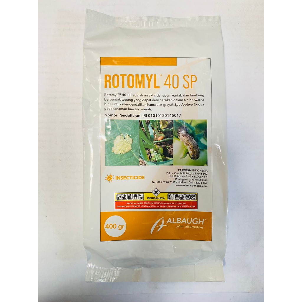 Jual Insektisida Kontak Metomil Pengendali Ulat ROTOMYL 40SP isi ...