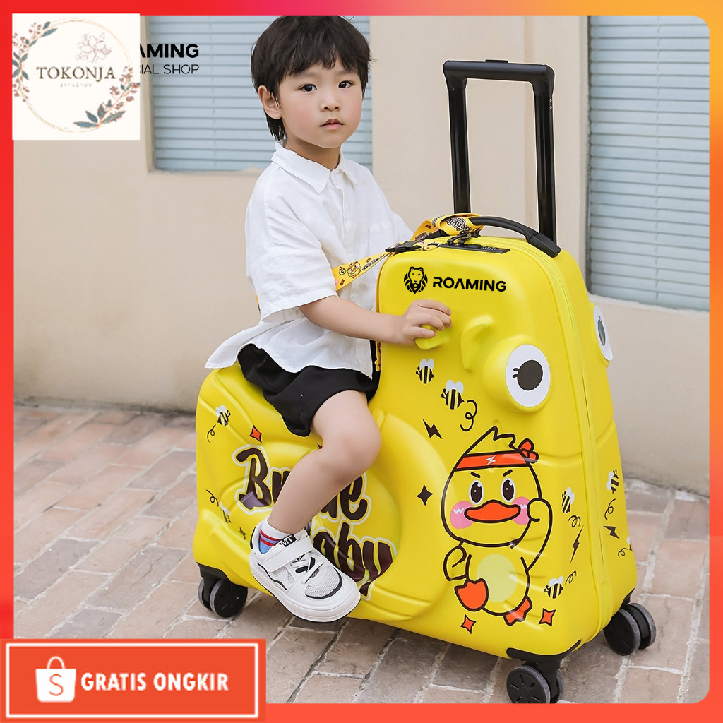 Jual Wedges Korea / Roaming Koper Tunggang/Koper Duduk Anak/Koper Anak ...