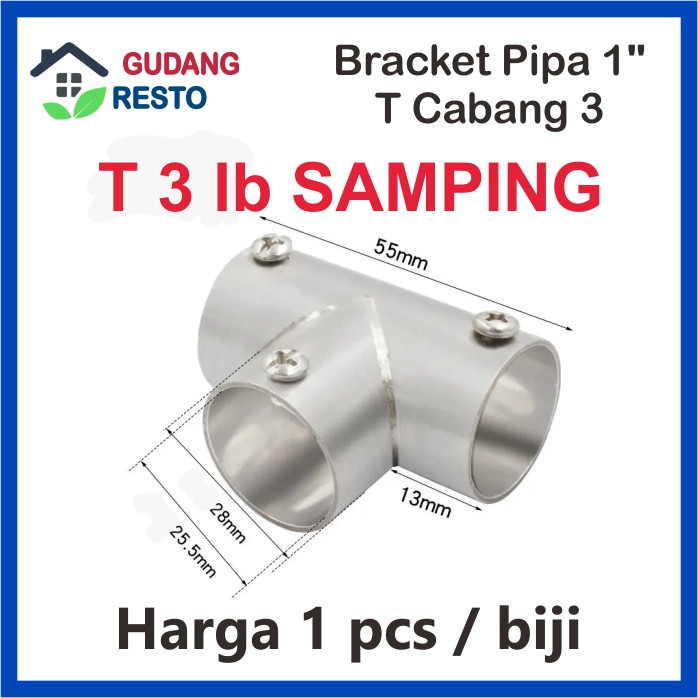 Jual Bracket Pipa Bulat 1" Besi 1 Inch 1 inci 25mm 25 mm Gorden Lemari ...
