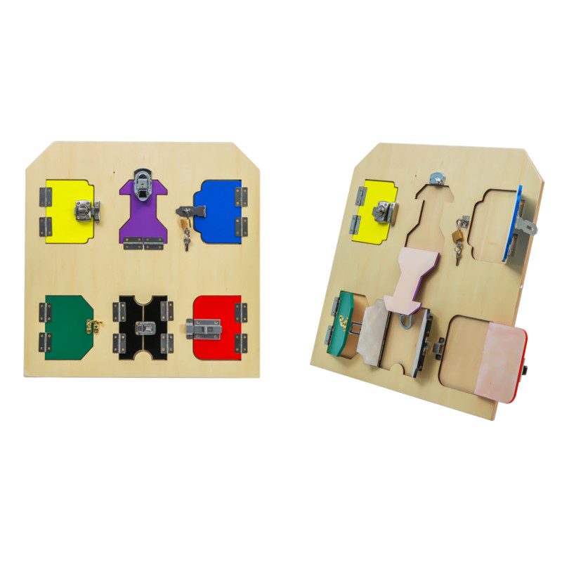 Jual Busy Board Latch Montessori Practical Life Materials Early ...