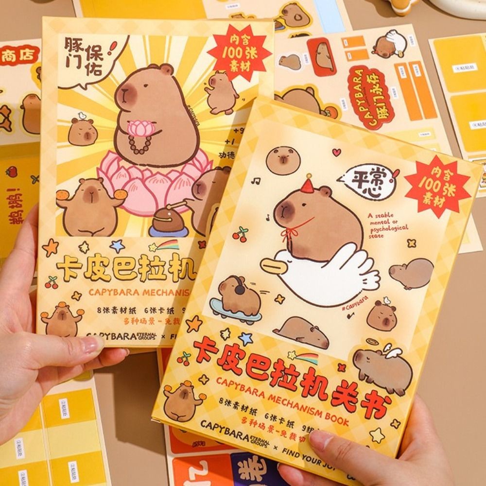 Jual Capybara Quiet Book Toys Anime Activity Books Paper Capibara ...