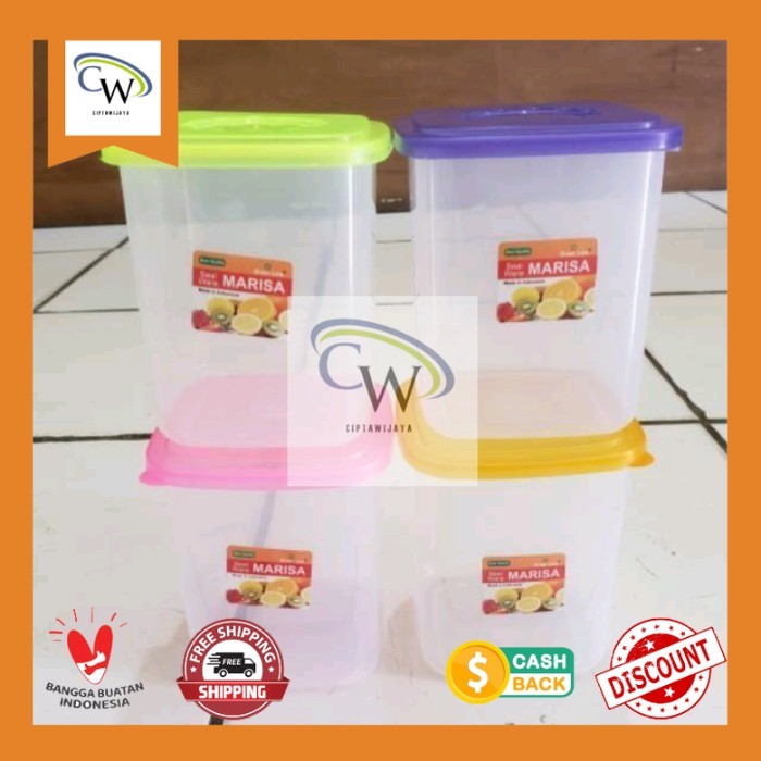 Jual Toples Kecil Segi/Kotak 750 ml Marisa Green Line 7002 | Shopee ...