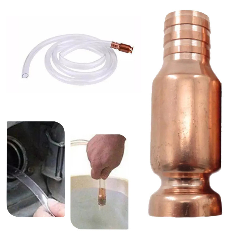 Jual Red Copper Siphon Refueling Gas Pump Gasoline Fuel Water Shaker ...