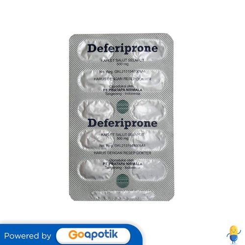 Jual Deferiprone Pratapa Nirmala 500 Mg Strip 10 Tablet | Shopee Indonesia
