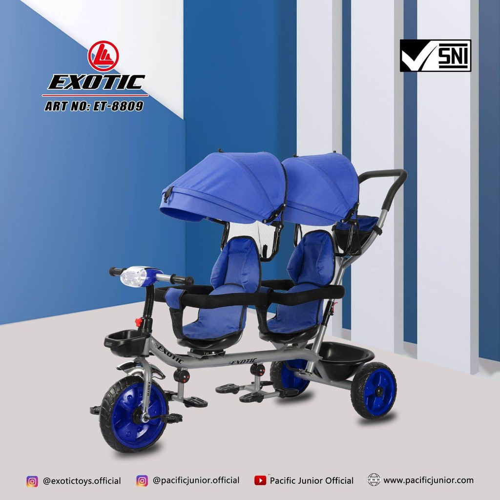 Jual Sepeda roda tiga exotic ET-8809 | Shopee Indonesia