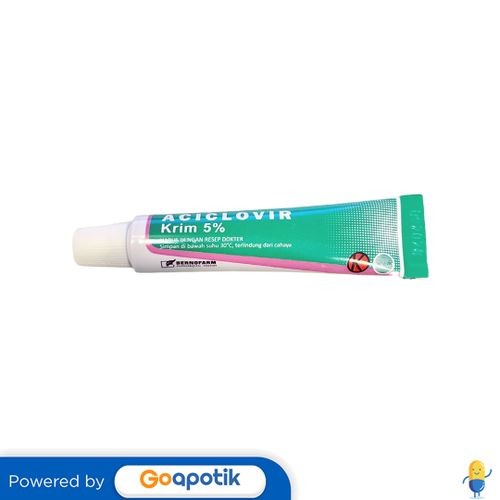 Jual Aciclovir Bernofarm 5% Cream 5 Gram Tube | Shopee Indonesia