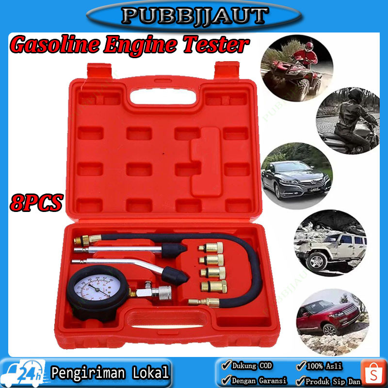 Jual 8Pcs Set Tester Kompresi Silinder Mesin Mobil Alat Pengukur ...