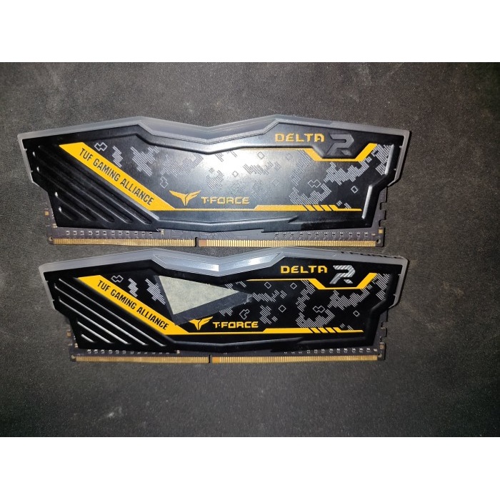 Jual RAM TEAM TFORCE MEMORY T-FORCE DELTA TUF GAMING RGB BLACK DDR4 ...
