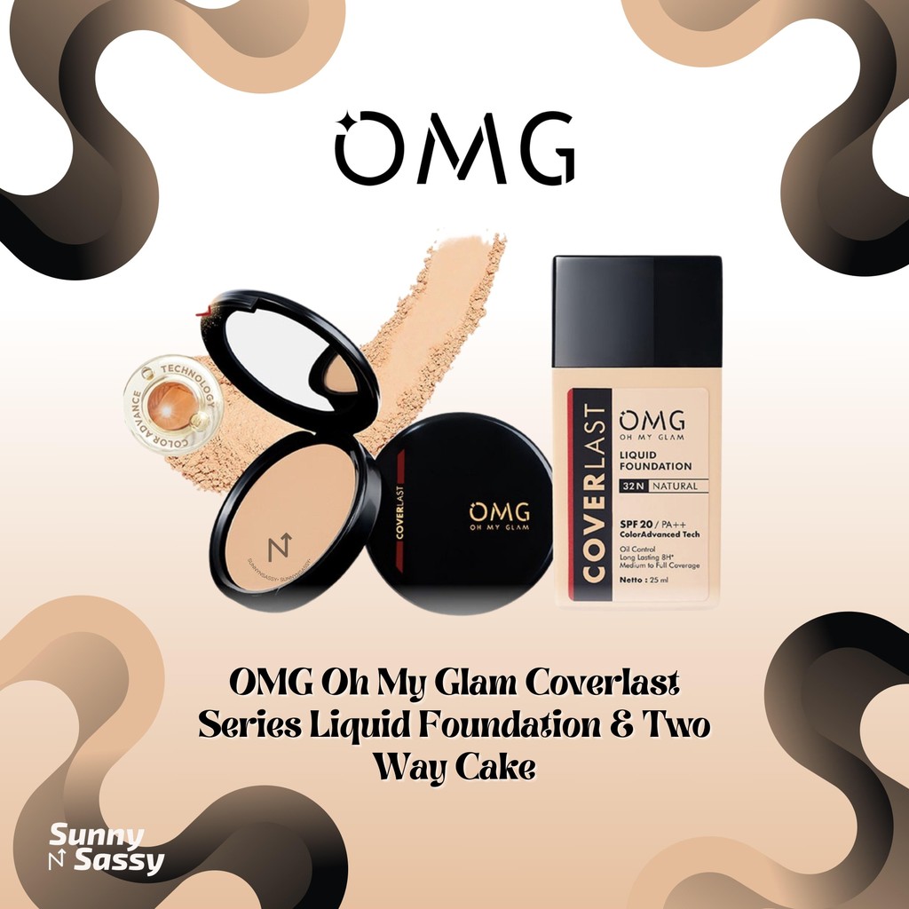 Jual OMG Oh My Glam Coverlast Series / Liquid Foundation / Two Way Cake ...