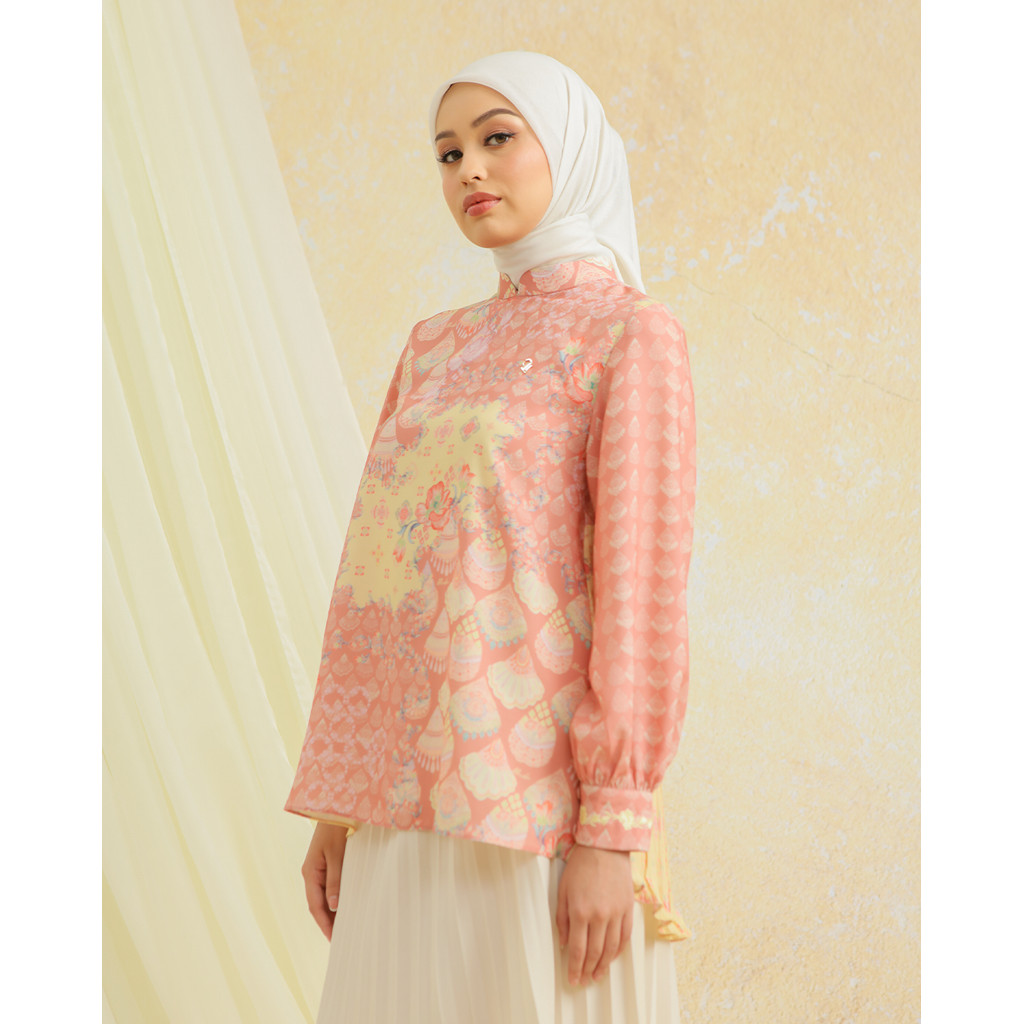Jual Muda Official Nattaya Blouse - Brick | Shopee Indonesia