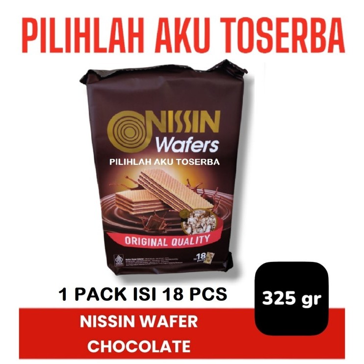 Jual NISSIN WAFER Chocolate BIG PACK 325 gr - ( HARGA 1 PACK ) | Shopee ...