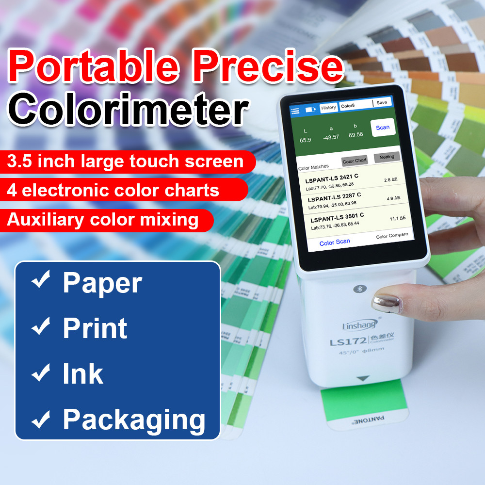 Jual Digital Colorimeter Color Meter Colormeter LS172 45°/0° D65 Light ...