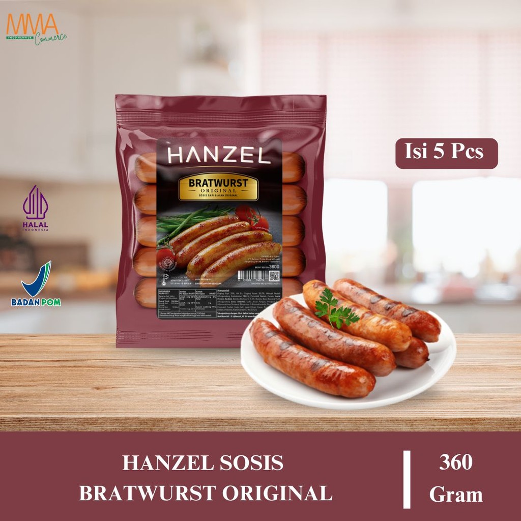 Jual Hanzel Sosis Bratwurst Original / Sosis Daging Sapi Original ...