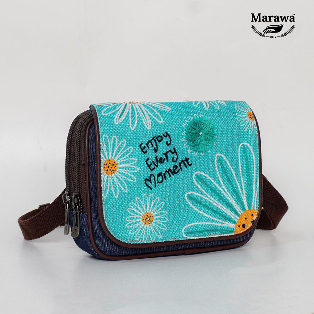 Jual MARAWA Shae - Deli Tas Selempang Wanita Etnik Handmade Denim ...