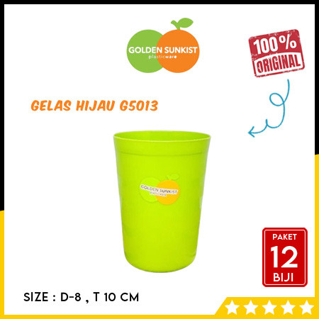 Jual [Paket 12 Biji] Golden Sunkist Gelas Plastik G5013 | Shopee Indonesia