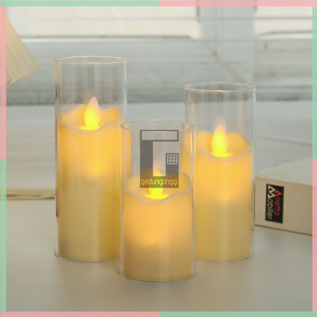 Jual Lilin elektrik LED premium hias korea aesthetic lilin natal lilin ...