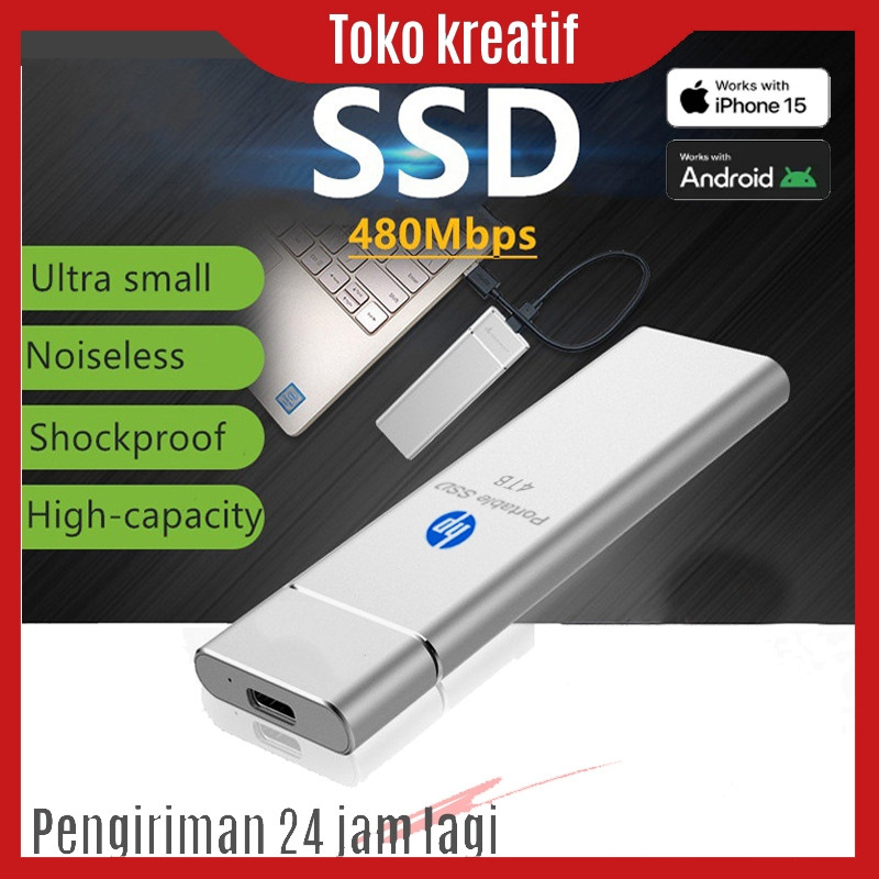 Jual Mini Portable SSD 4TB Eksternal 1TB M.2 - High Speed USB3.1 ...
