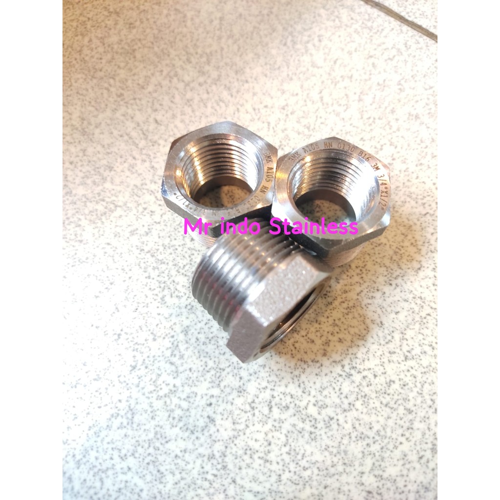 Jual Vlok Ring A105 Besi Class 3000 1" X 1/2" inch Bushing Vlock Ring ...
