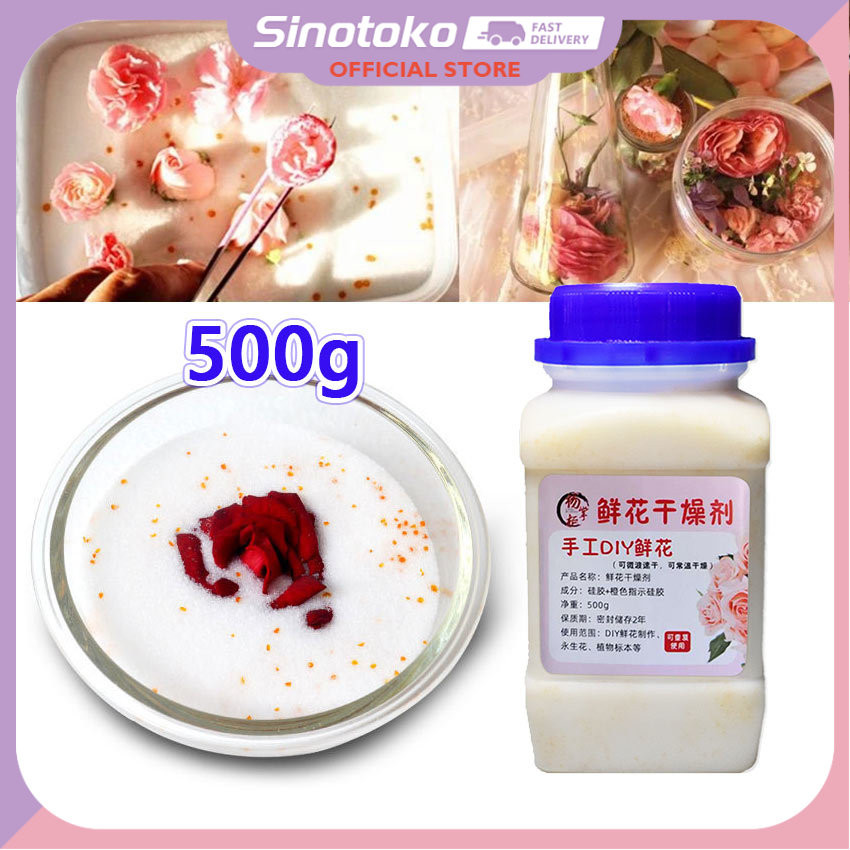 Jual 500Gr Silica Gel Powder | Pengawet Bunga Segar |Dehumidifikasi ...