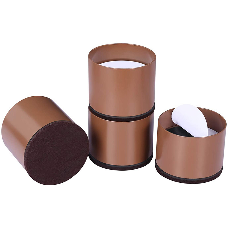 Jual 2/4 PCS Upgrade Solid Steel Bed Risers Furniture Raisers Heavy ...